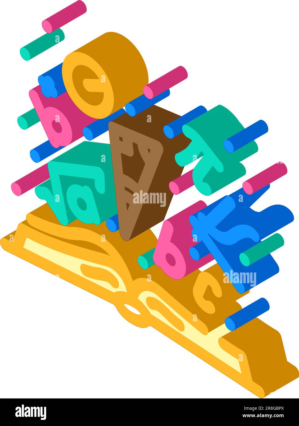 math education science isometric icon vector illustration Stock Vector ...