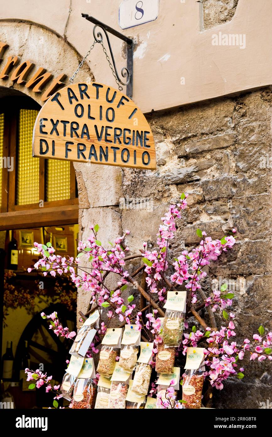 Traditional Food, Spoleto, Umbria Stock Photo - Alamy