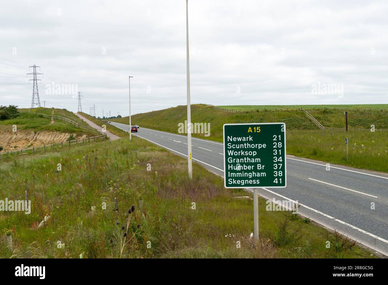 Lincoln Eastern bypass heading North, Lincolnshire, England, uk Stock ...