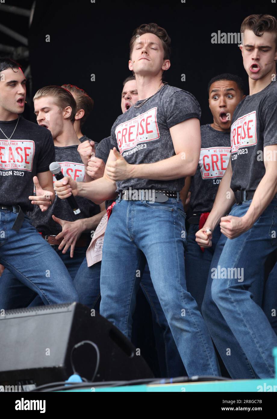 London, UK. Callum Henderson, Dan Partridge and Solomon Davy in a ...
