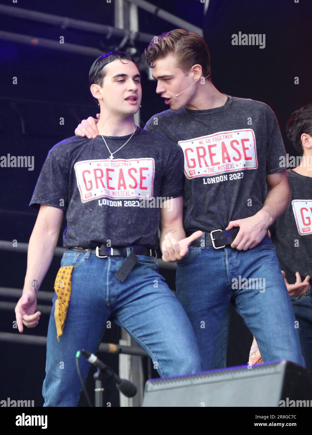 London, UK. Callum Henderson and Solomon Davy in a performance of ...