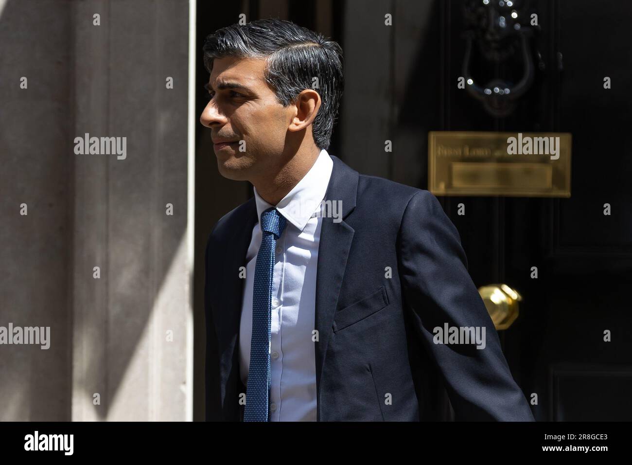 Prime Minister Rishi Sunak, leaves 10 Downing Street for Parliament to ...
