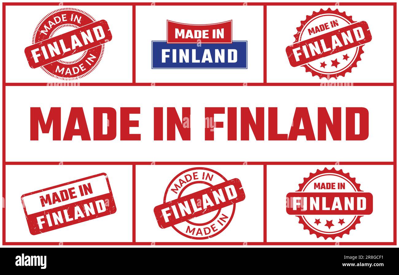 Made in finland red Cut Out Stock Images & Pictures - Alamy