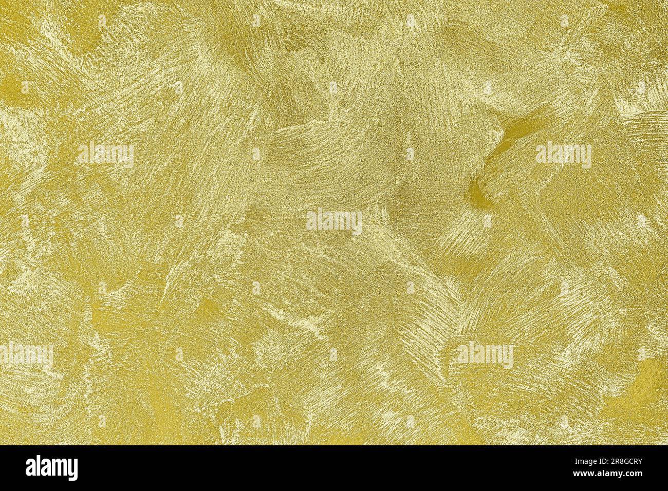 Texture of golden decorative plaster or concrete. Abstract gold grunge ...
