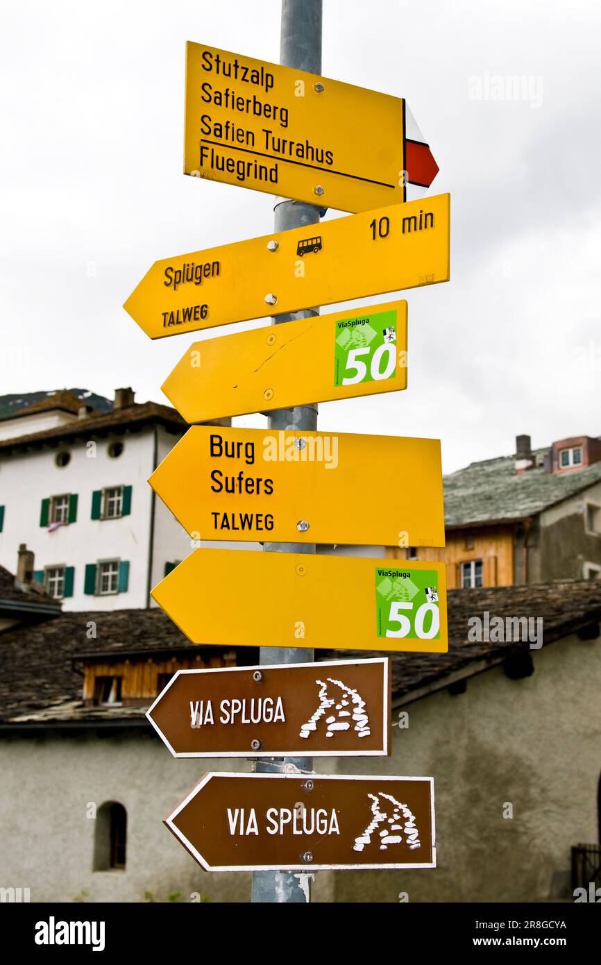 Splugen, Canton Grigioni, Switzerland Stock Photo - Alamy