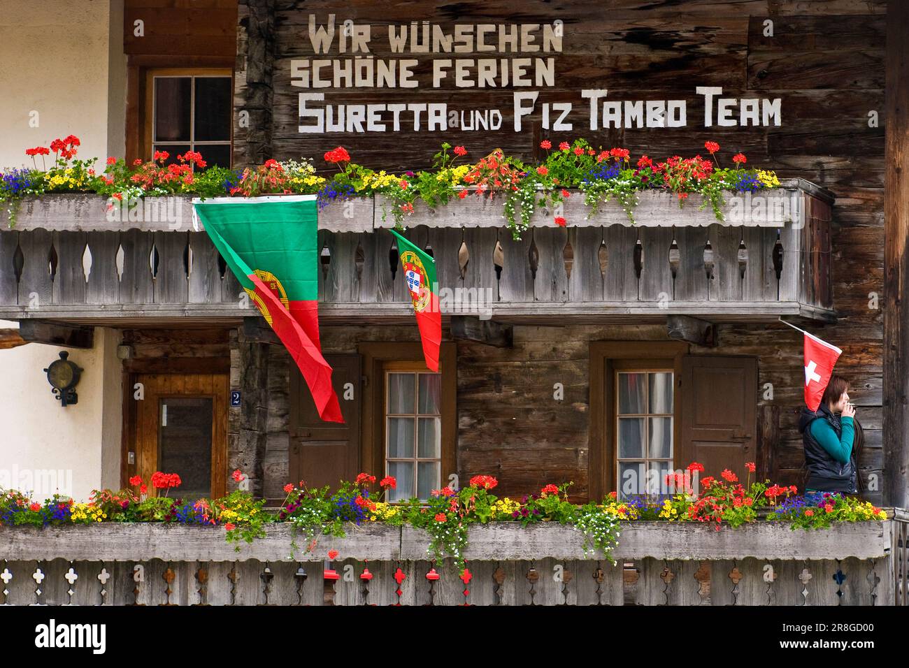 Graubunden and switzerland flags hi-res stock photography and images ...