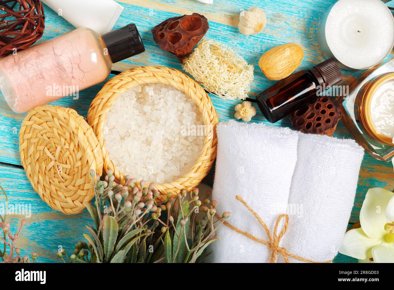 Spa background with a blank space Stock Photo - Alamy