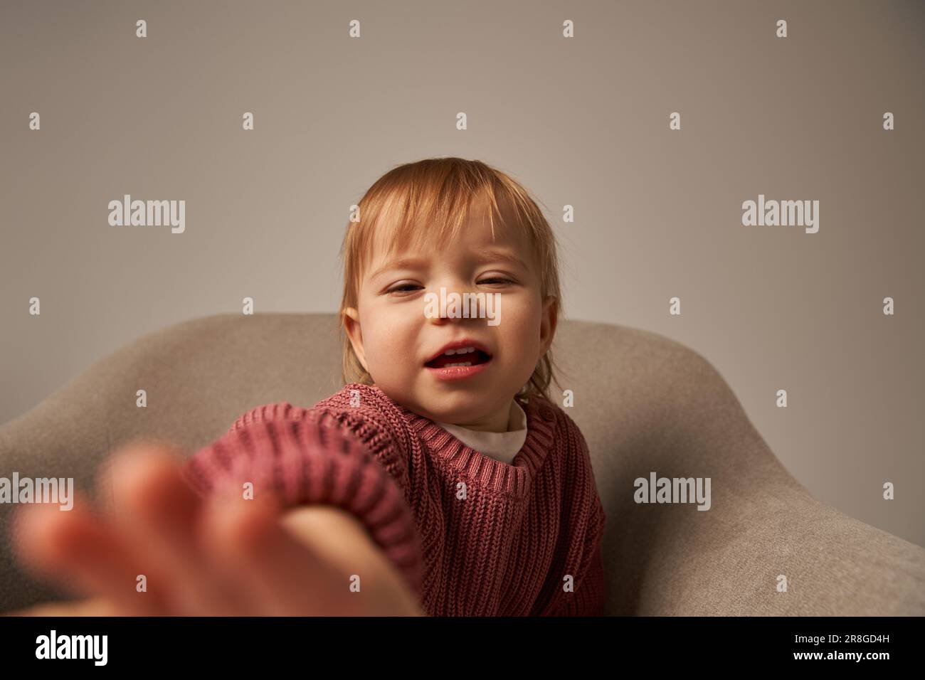 selfie, cute baby girl, toddler exploring, little kid in casual attire ...