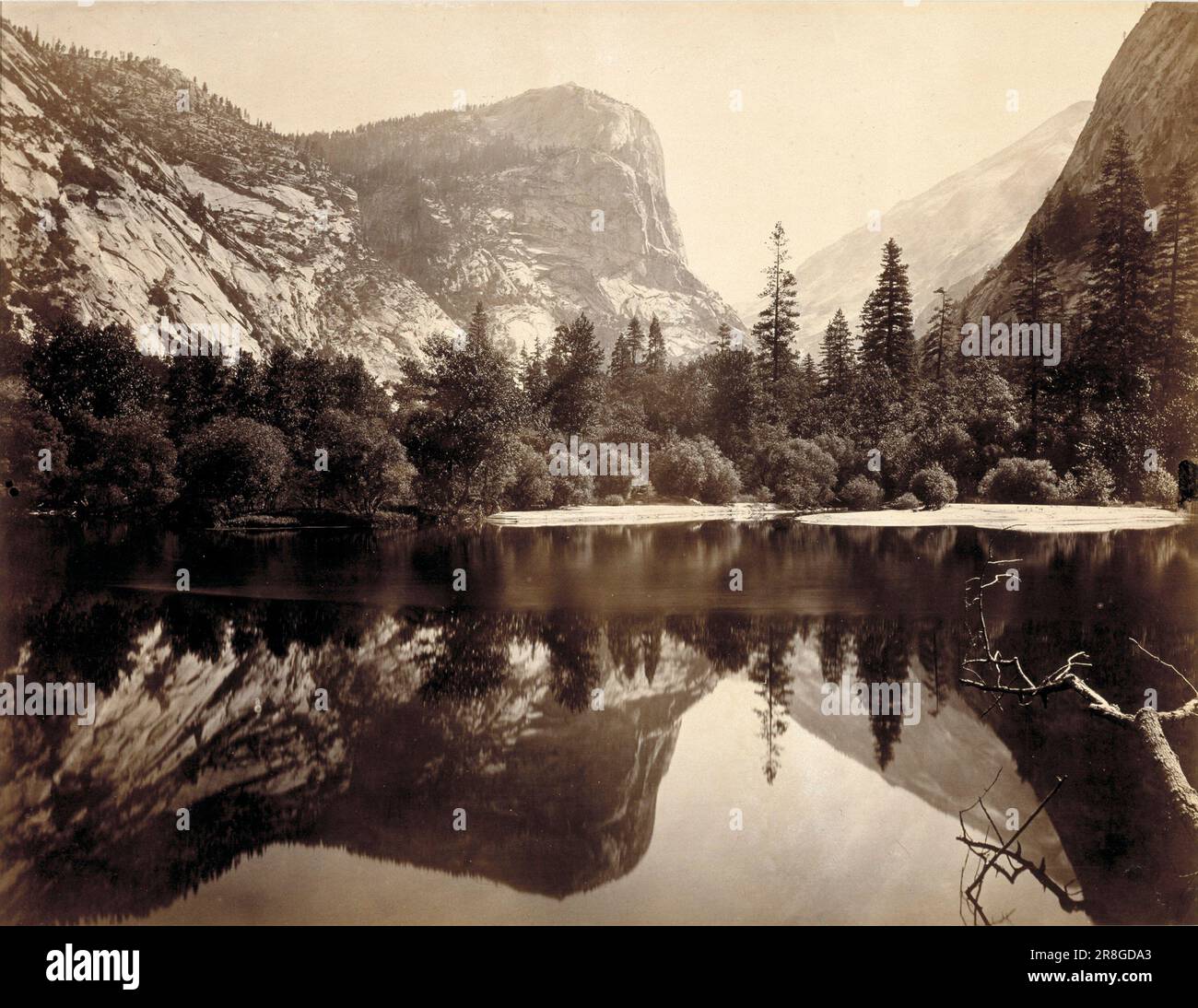Mirror Lake and Reflections, Yosemite Valley, Mariposa County ...