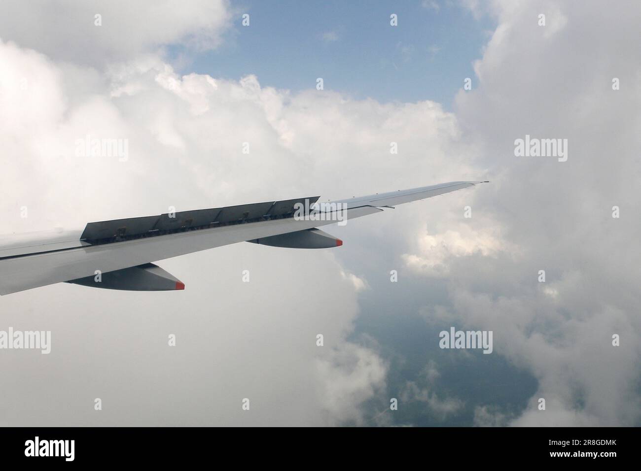 Airport and Fly, Wing Stock Photo - Alamy