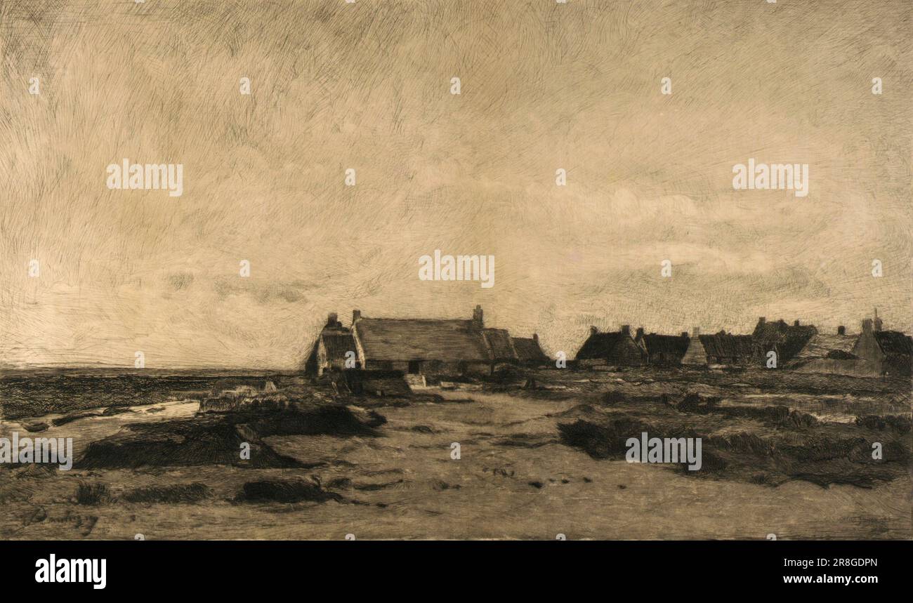 Untitled--Village Landscape 1885 by Charles Walter Stetson, born ...