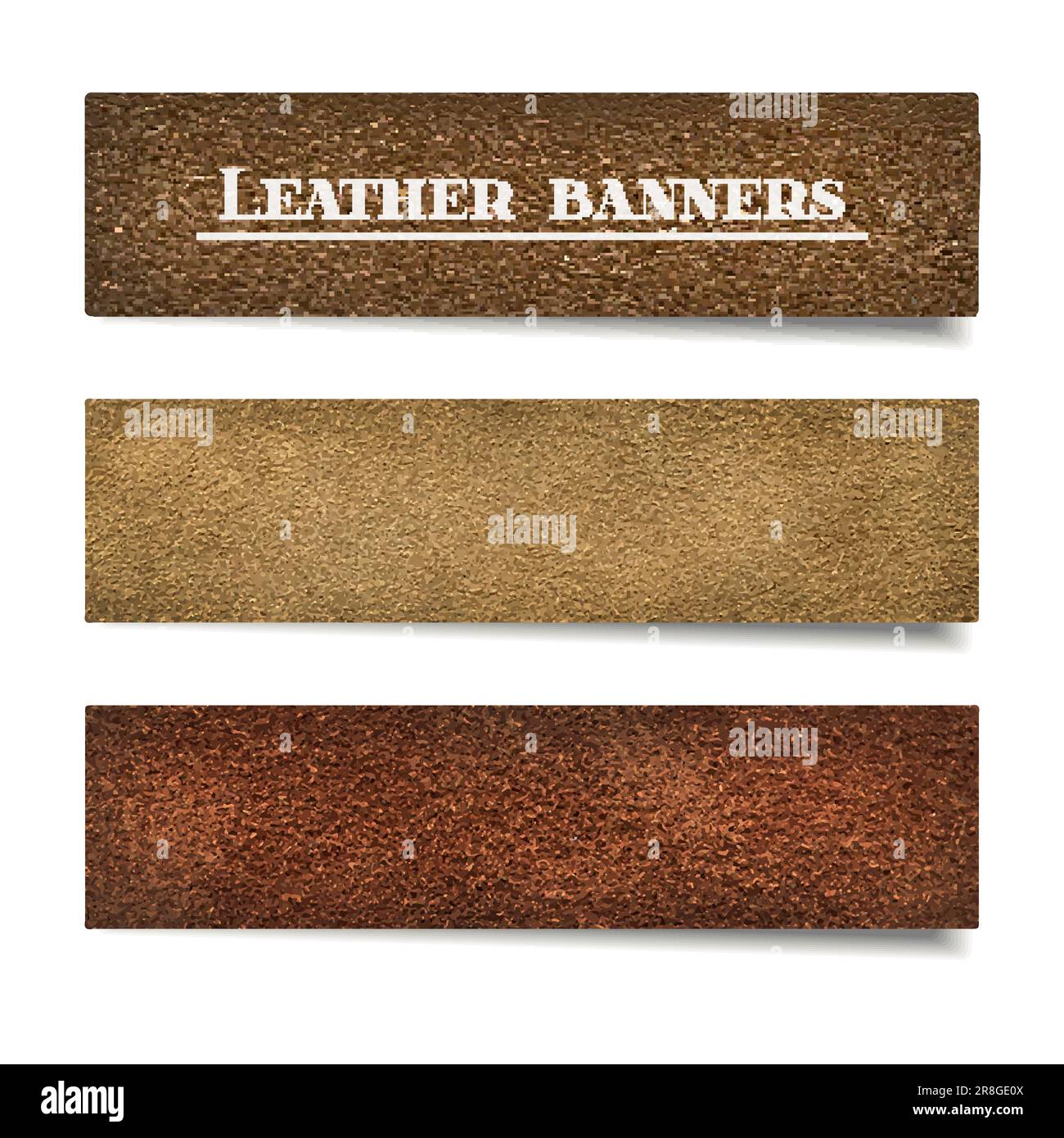Vector collection of suede and leather banners Stock Vector Image & Art ...