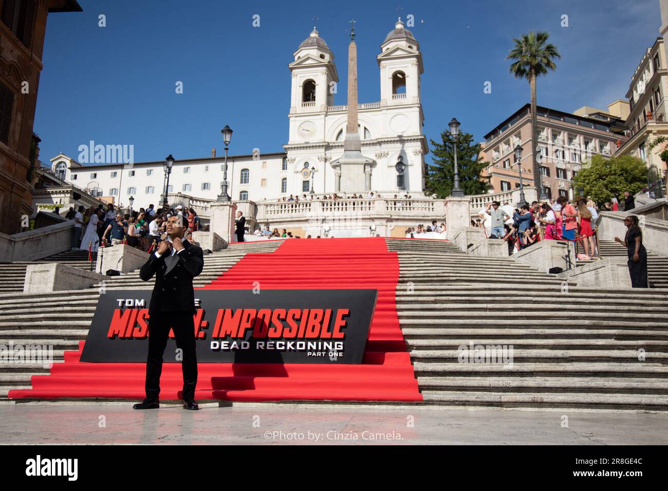 Rome, Italy. 19th June, 2023. reg Tarzan Davis (in a Cucinelli dress ...
