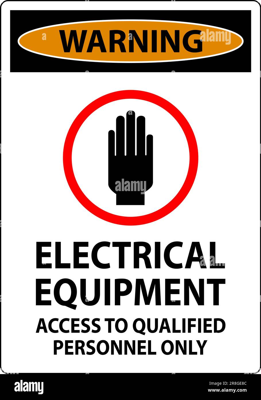Warning Sign Electrical Equipment Authorized Personnel Only Stock ...