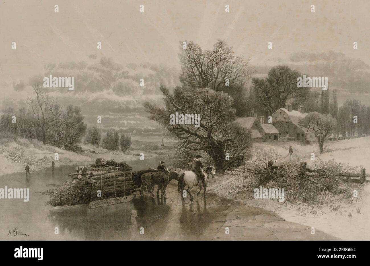 The Nearest Way in Winter 1883 by William Wellstood, born Edinburgh ...