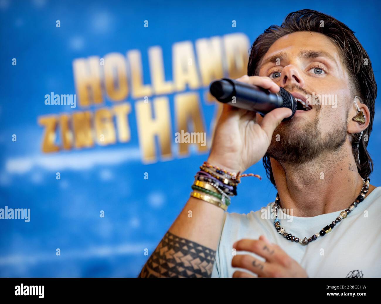 AMSTERDAM - 21/06/2023, Andre Hazes during the presentation of the ...