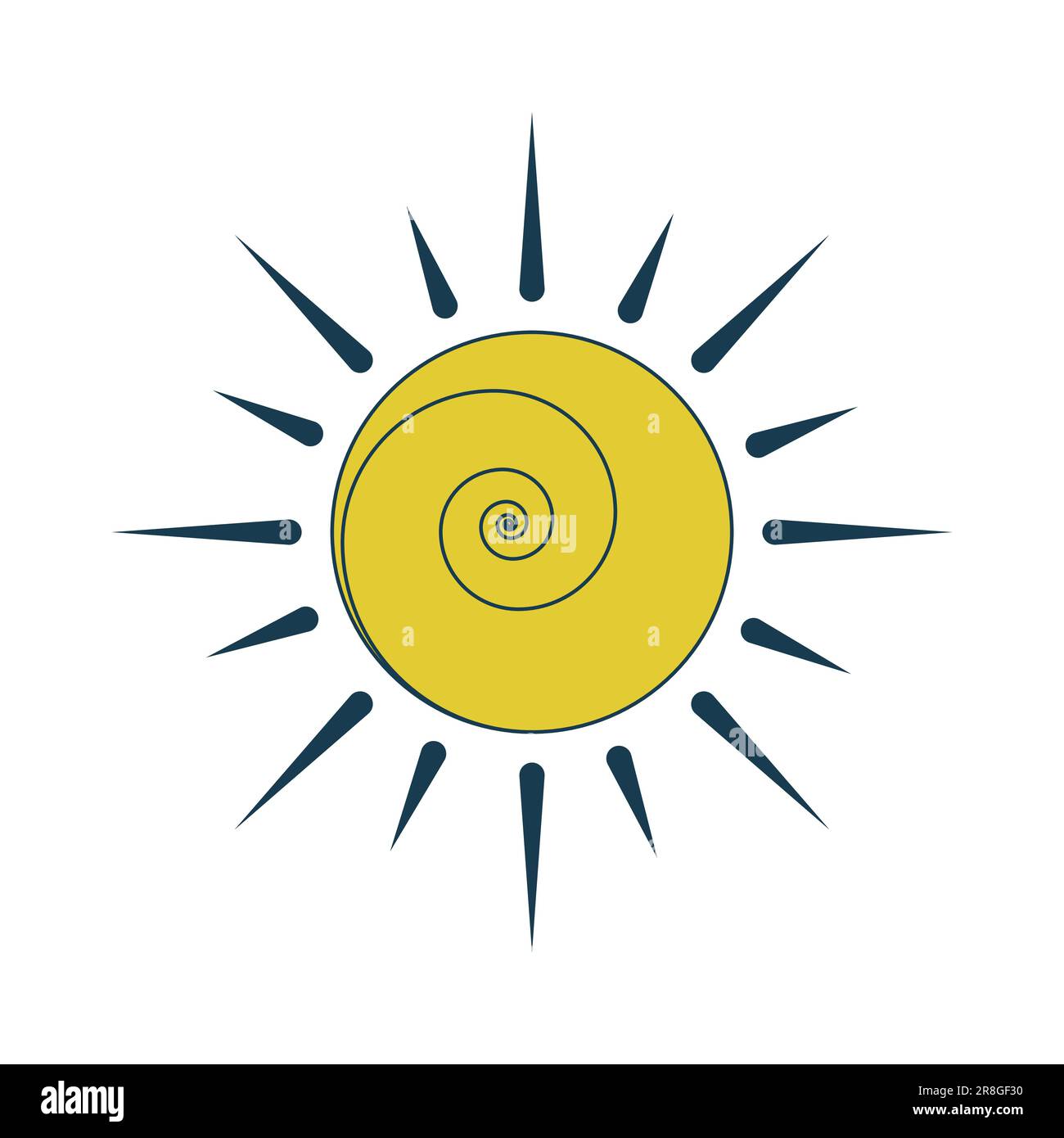 Linework sun hi-res stock photography and images - Alamy