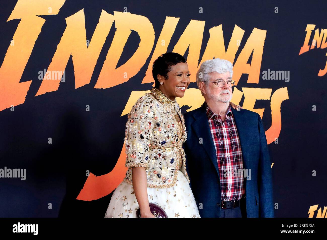 Los Angeles, CA. 14th June, 2023. Mellody Hobson, George Lucas at ...