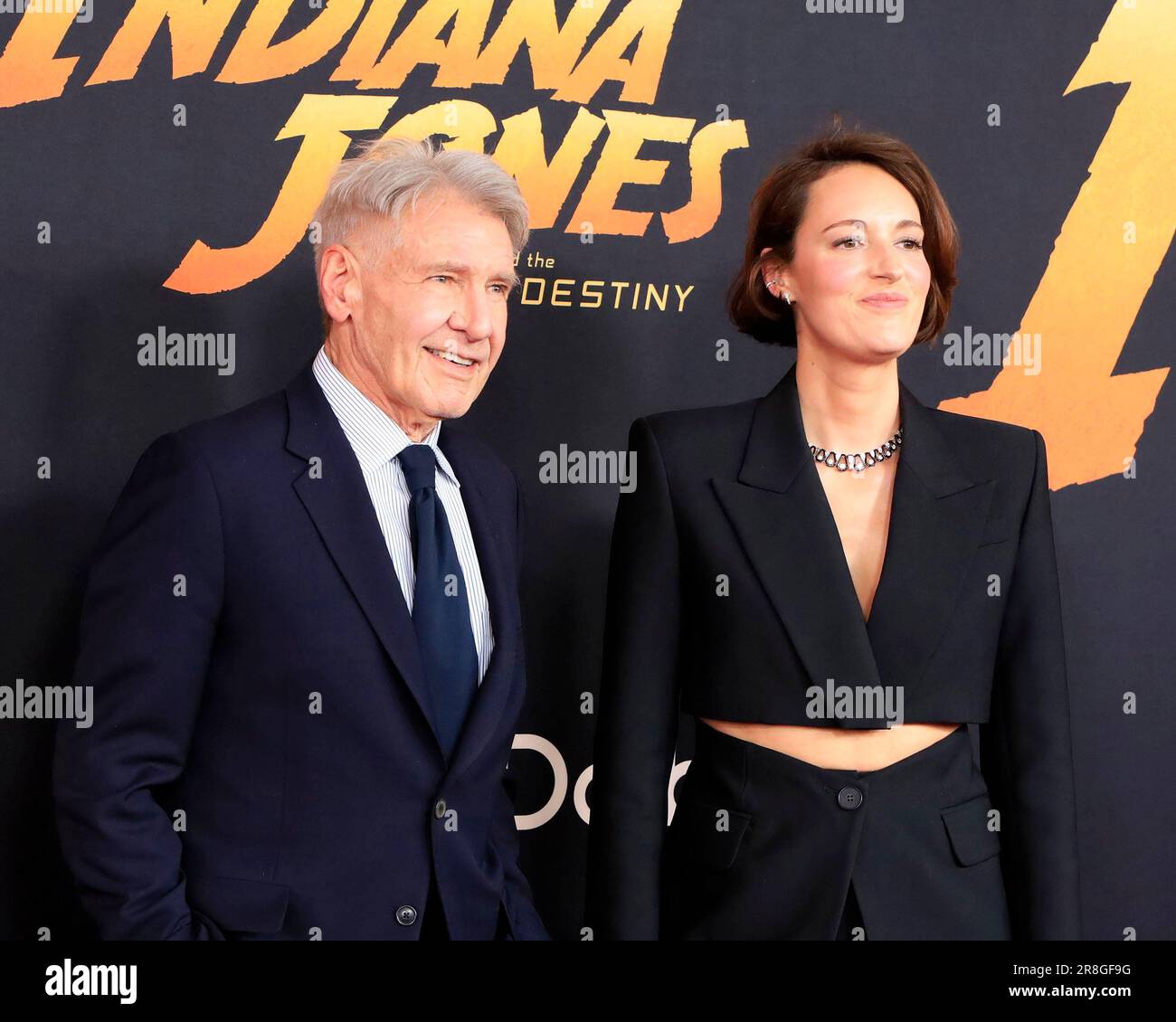 Los Angeles, CA. 14th June, 2023. Phoebe Waller-Bridge, Harrison Ford ...