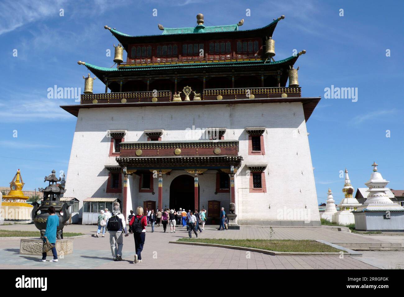 Gandan Monastery, Ulaan Baatar, Mongolia Stock Photo - Alamy