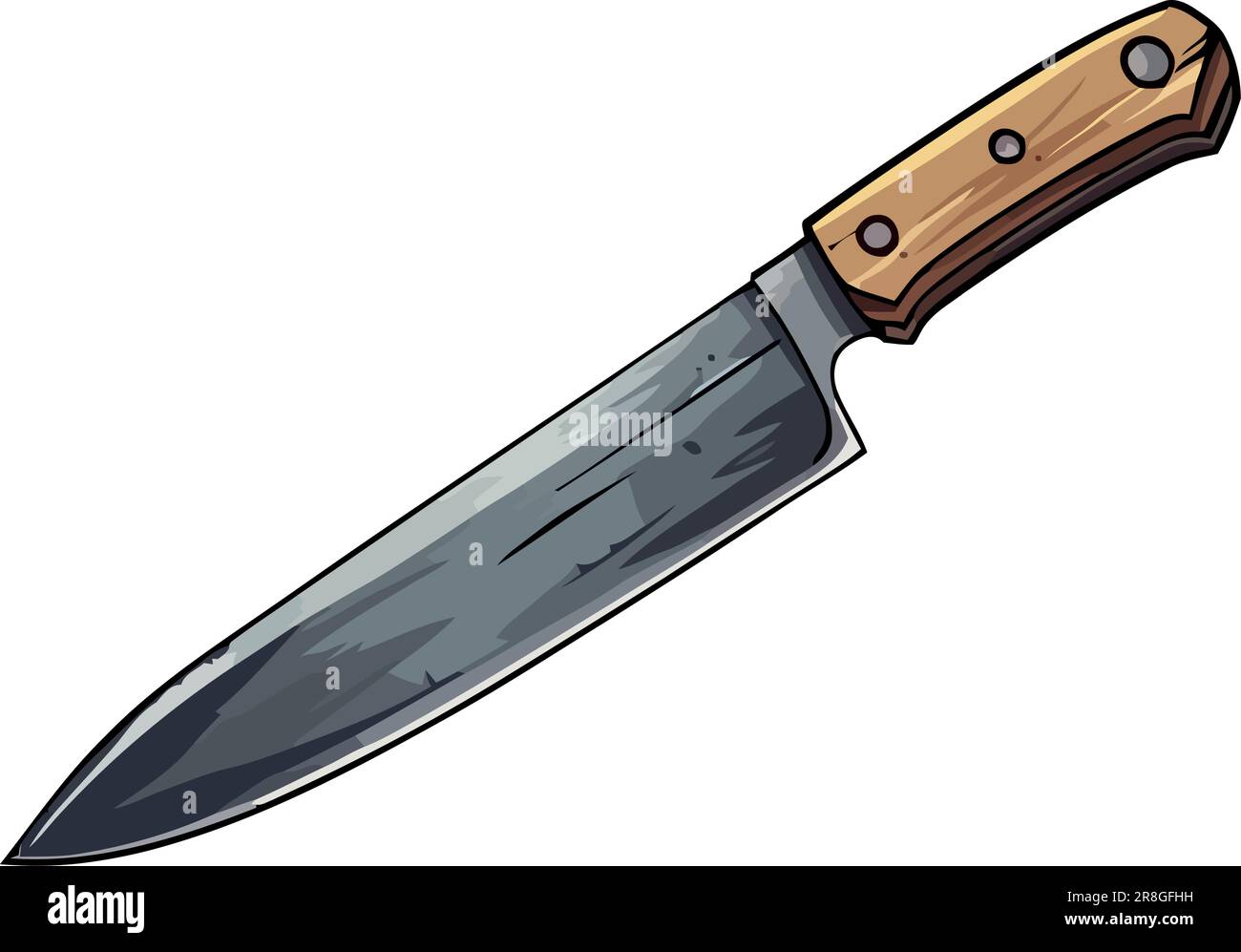 Sharp metallic blades, symbols of kitchen utensil Stock Vector Image ...