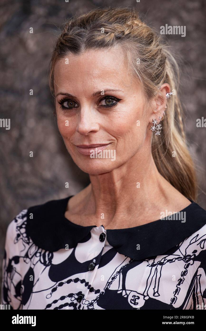 Laura Bailey poses for photographers upon arrival at the National ...