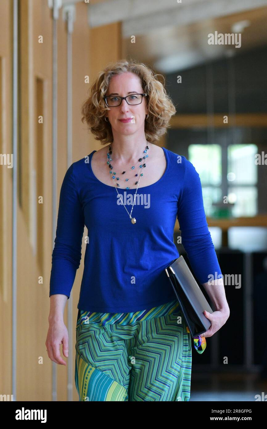 Edinburgh Scotland, UK 21 June 2023. Lorna Slater MSP at the Scottish ...
