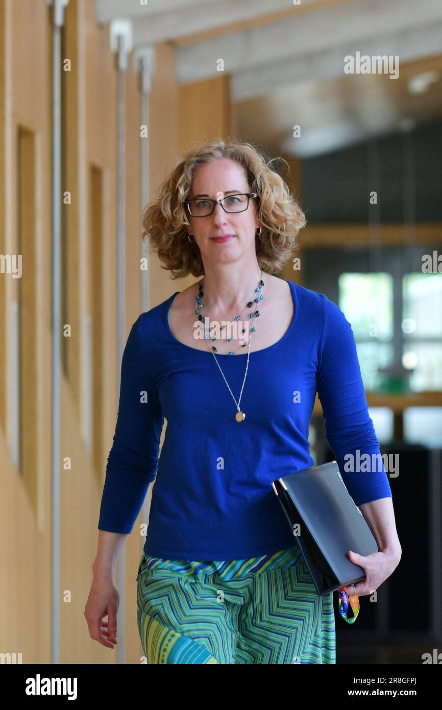 Edinburgh Scotland, UK 21 June 2023. Lorna Slater MSP at the Scottish ...