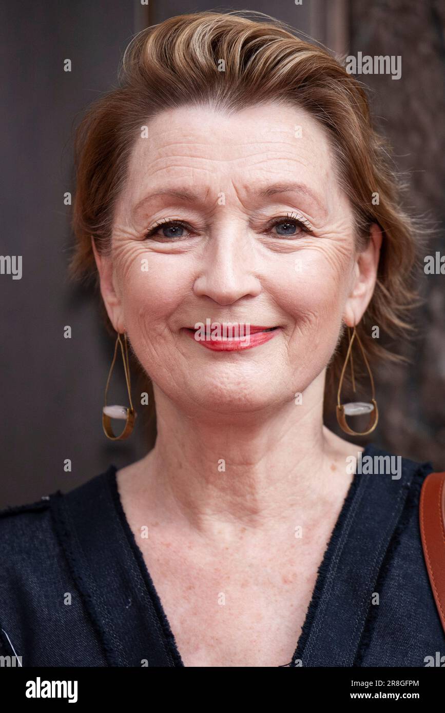 Lesley Manville poses for photographers upon arrival at the National ...