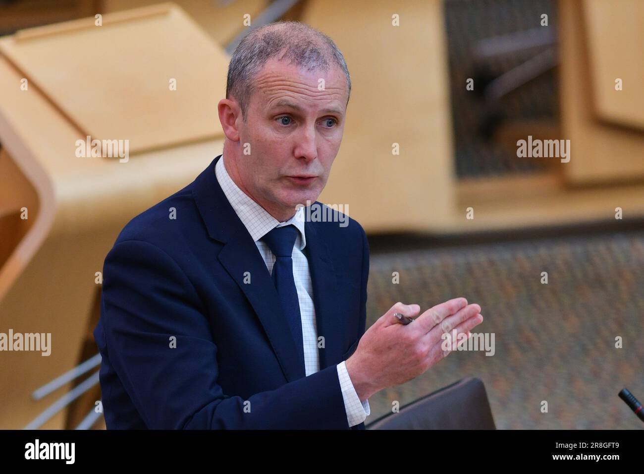 Edinburgh Scotland, UK 21 June 2023. Michael Matheson MSP at the ...