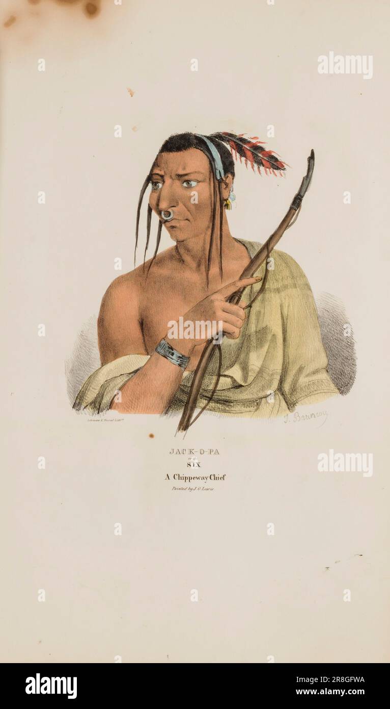 JACK-O-PA or the Six; A Chippeway Chief, from The Aboriginal Portfolio ...