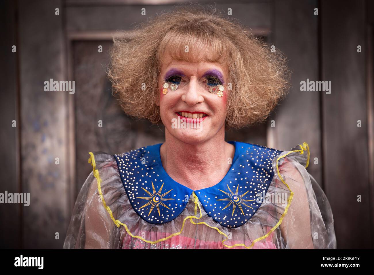 Grayson Perry poses for photographers upon arrival at the National ...