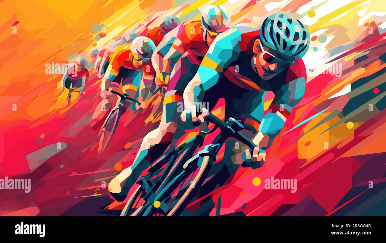 Cycling championship Stock Vector Images - Alamy