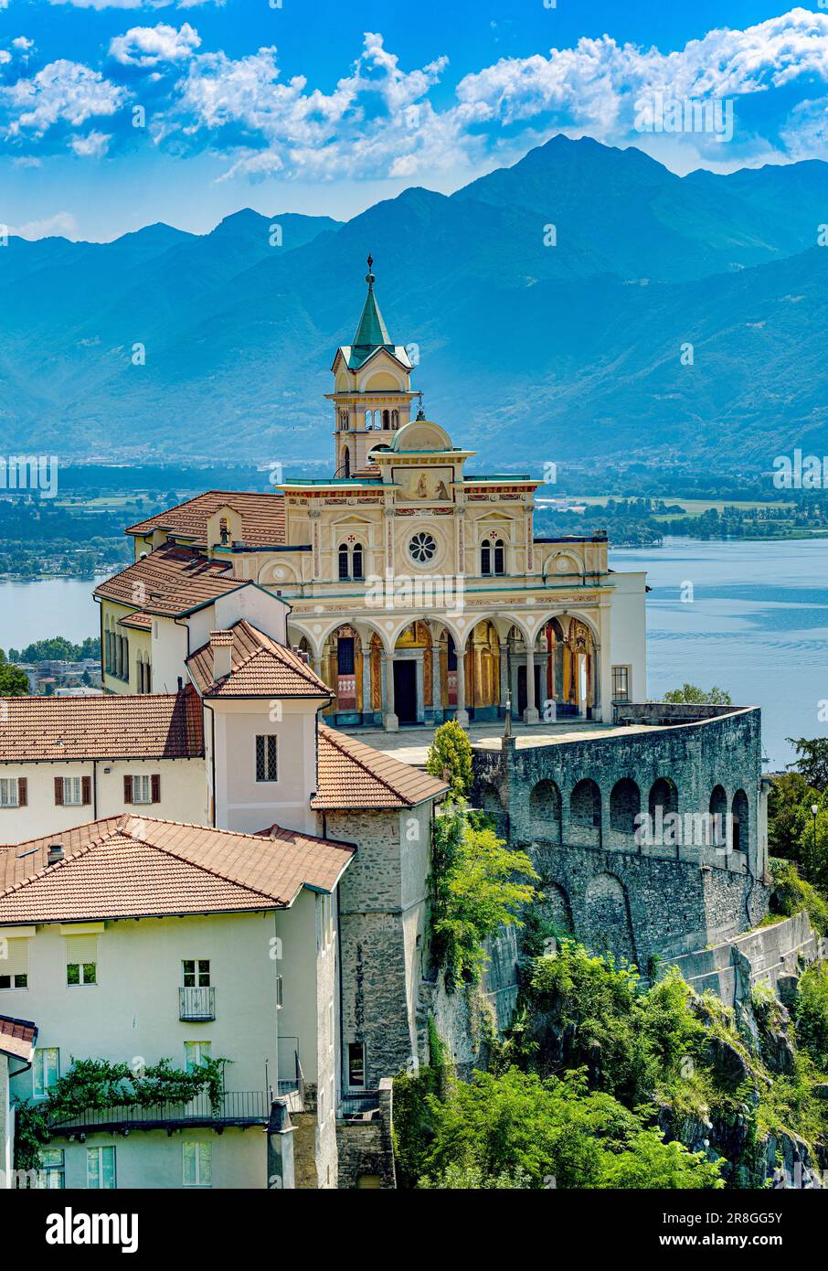 Capuchin monastery, pilgrimage church Madonna del Sasso, Orselina ...