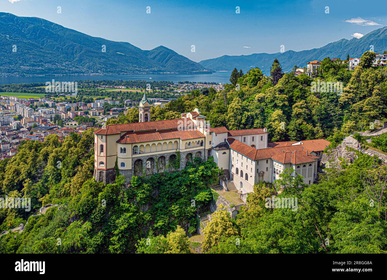 Capuchin monastery, pilgrimage church Madonna del Sasso, Orselina ...