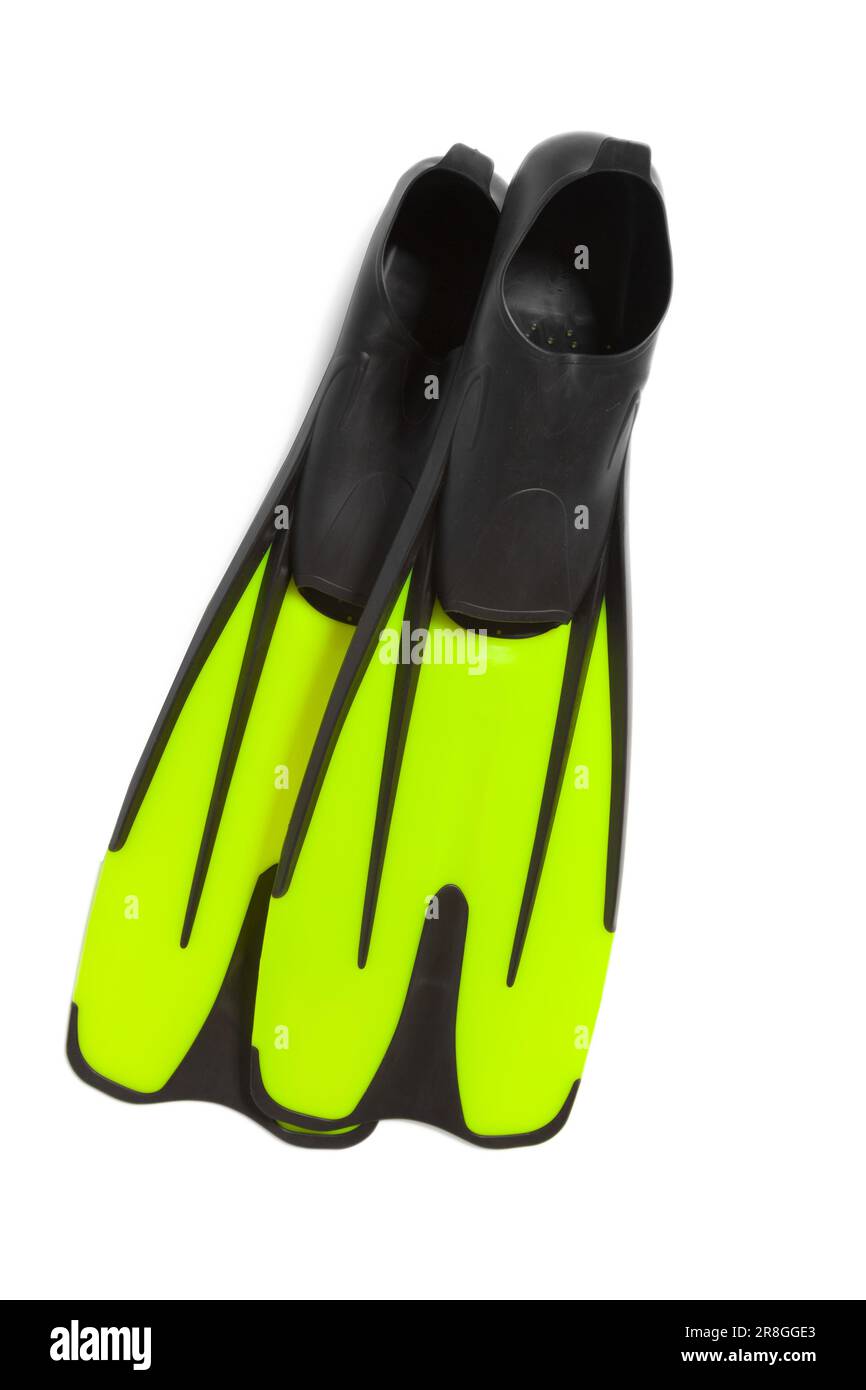 Two flippers for diving Stock Photo - Alamy