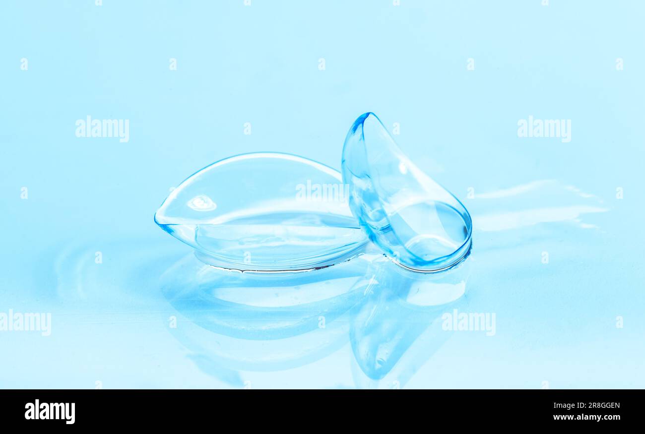 Contact lenses with water drops Stock Photo - Alamy