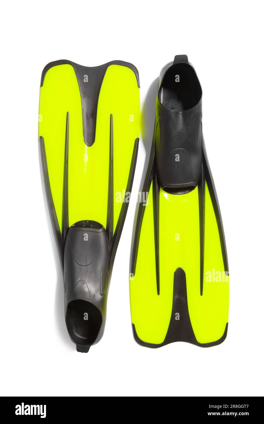Two flippers for diving Stock Photo - Alamy