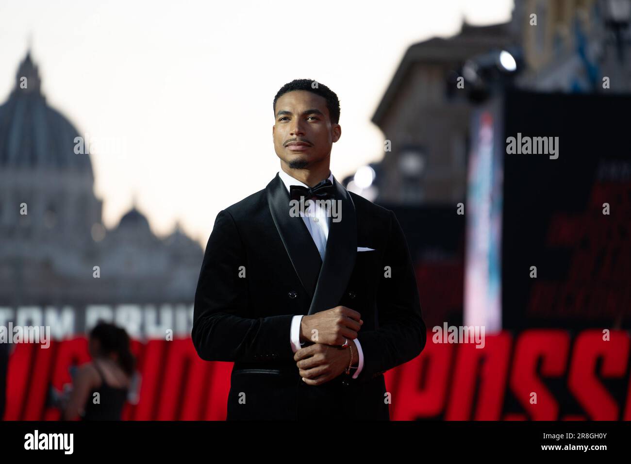 US actor Greg Tarzan Davis poses during the premiere of ''Mission ...