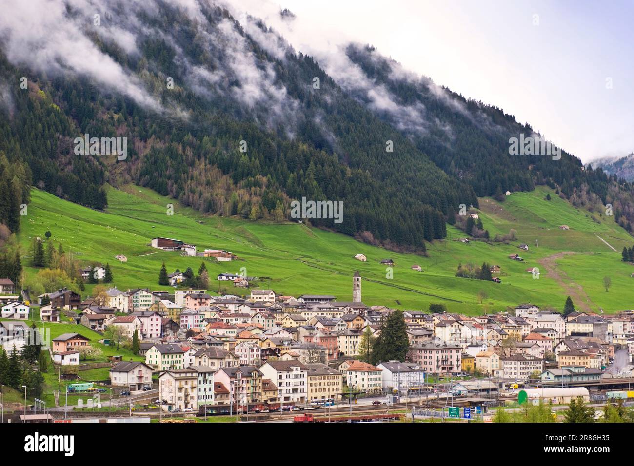 Airolo, Canton Ticino, Switzerland Stock Photo - Alamy