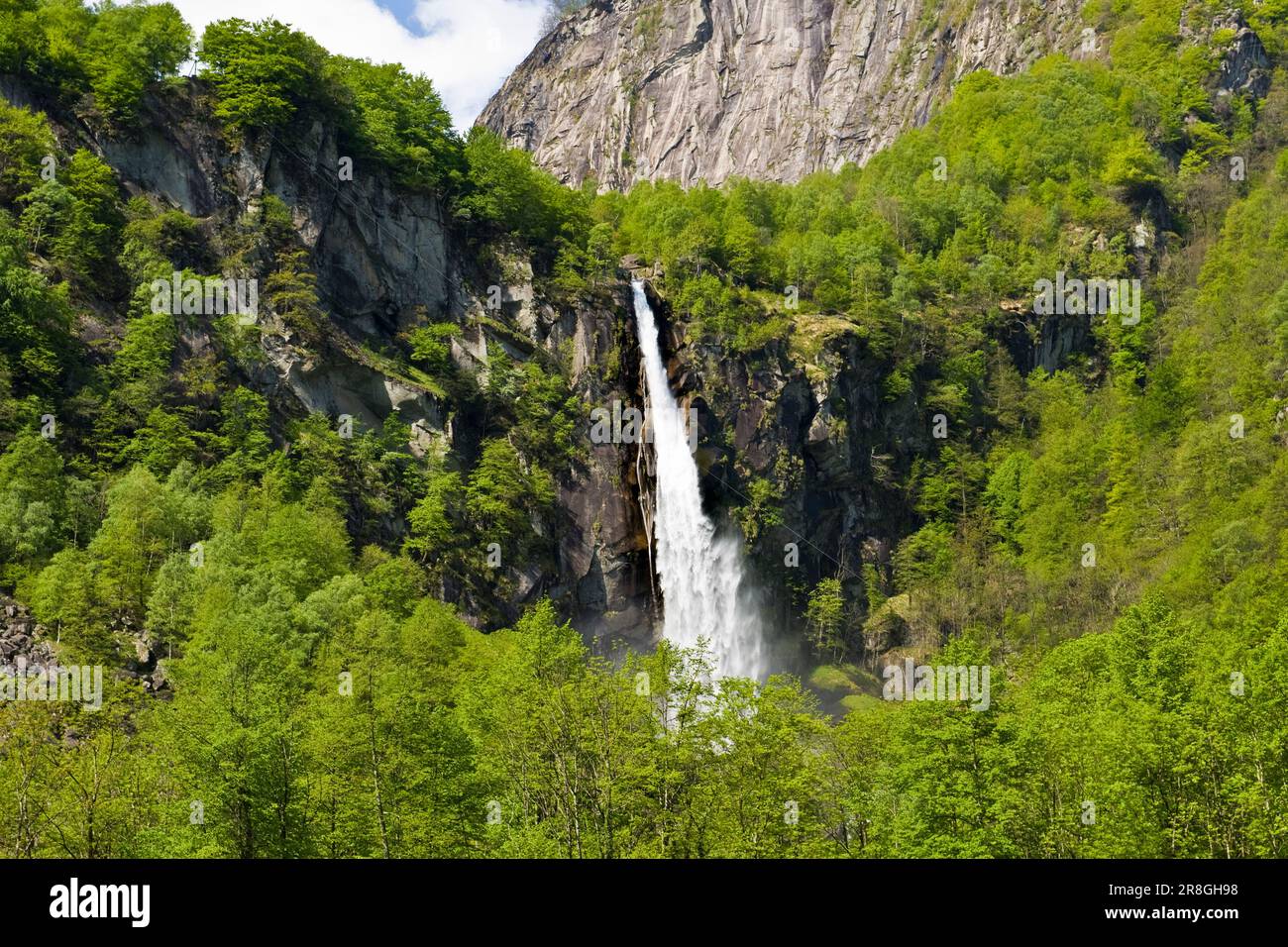 Foroglio, Waterfall, Bavona Valley, Canton Ticino, Switzerland Stock ...