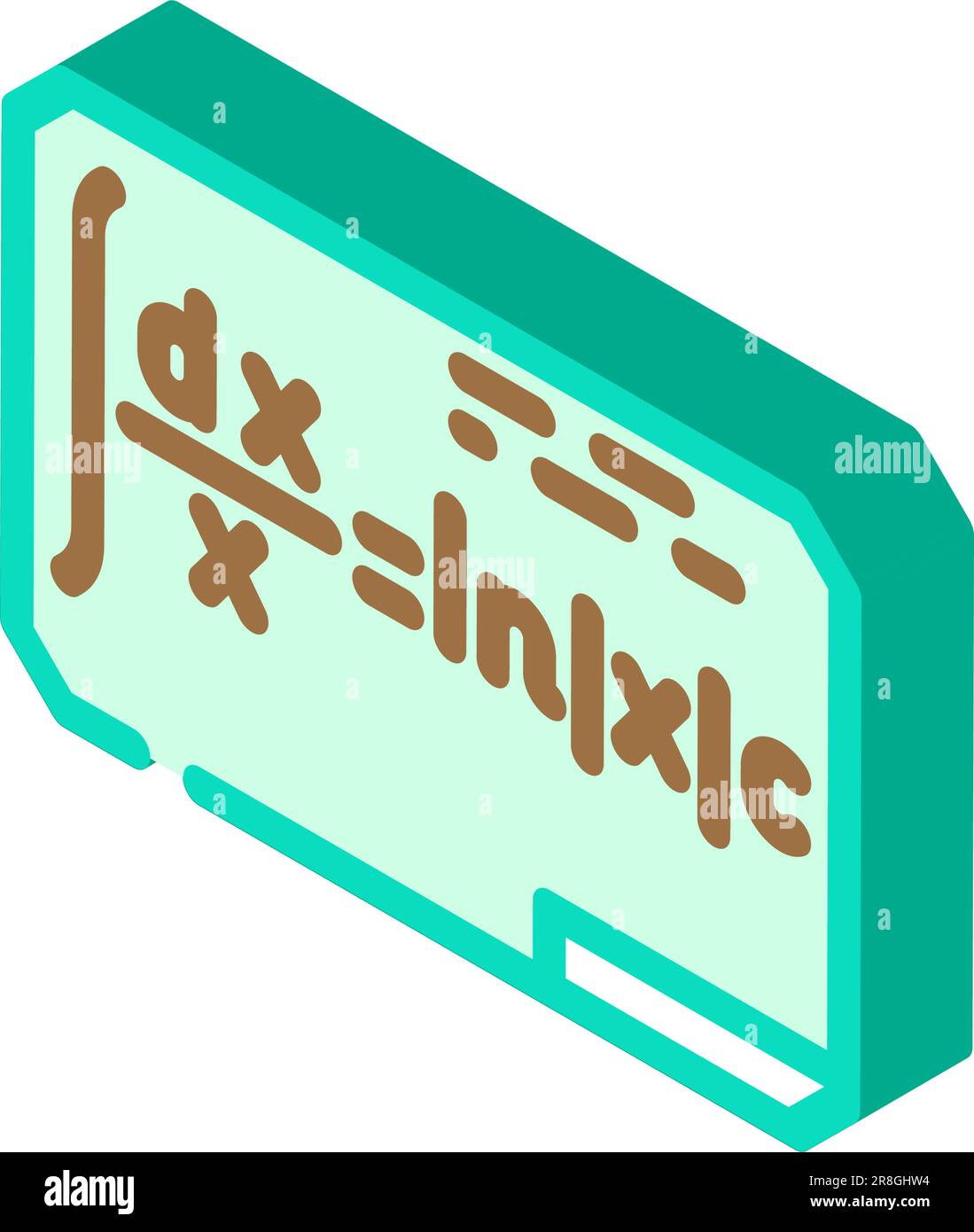 formula math science education isometric icon vector illustration Stock ...