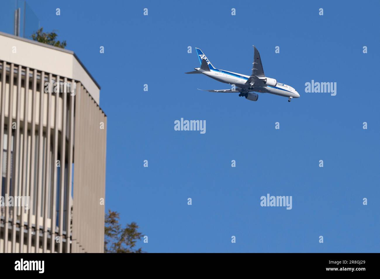 March 3, 2023, Tokyo, Japan: An ANA Boeing 787 Dreamliner on final ...