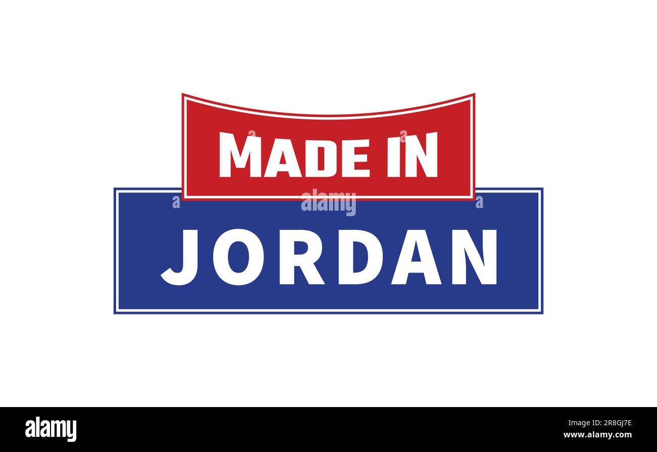Made In Jordan Seal Vector Stock Vector Image & Art - Alamy