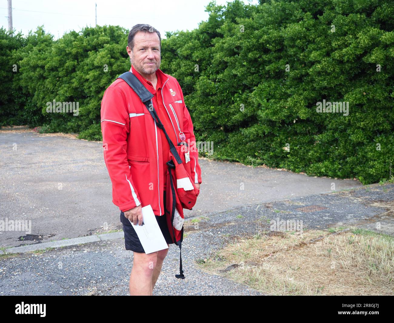 Sheerness, Kent, UK. 21st June, 2023. Postman Graham Benham was back on ...