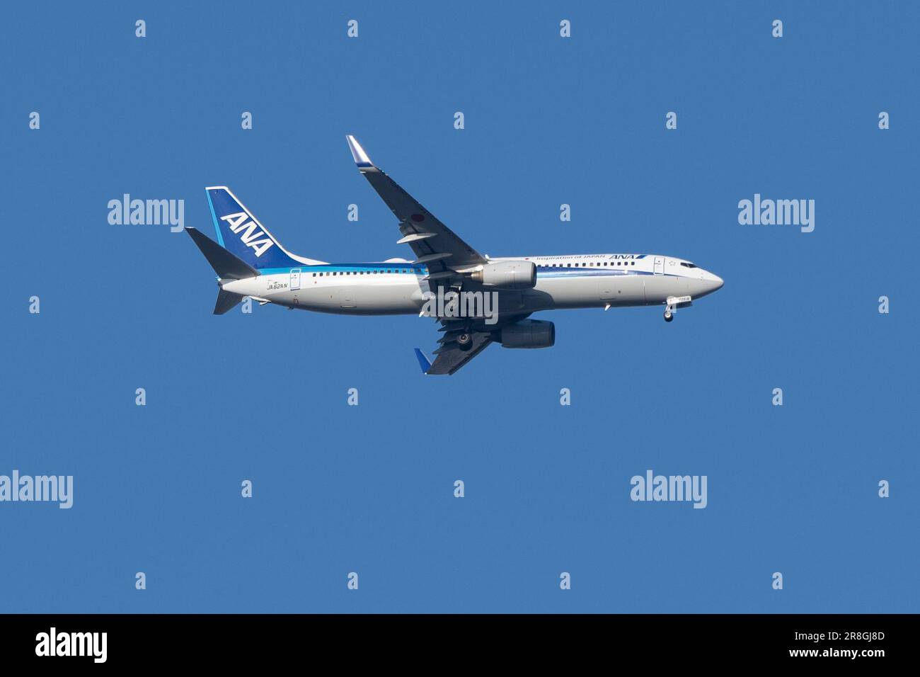 March 3, 2023, Tokyo, Japan: An ANA Boeing 737 NG on final approach to ...