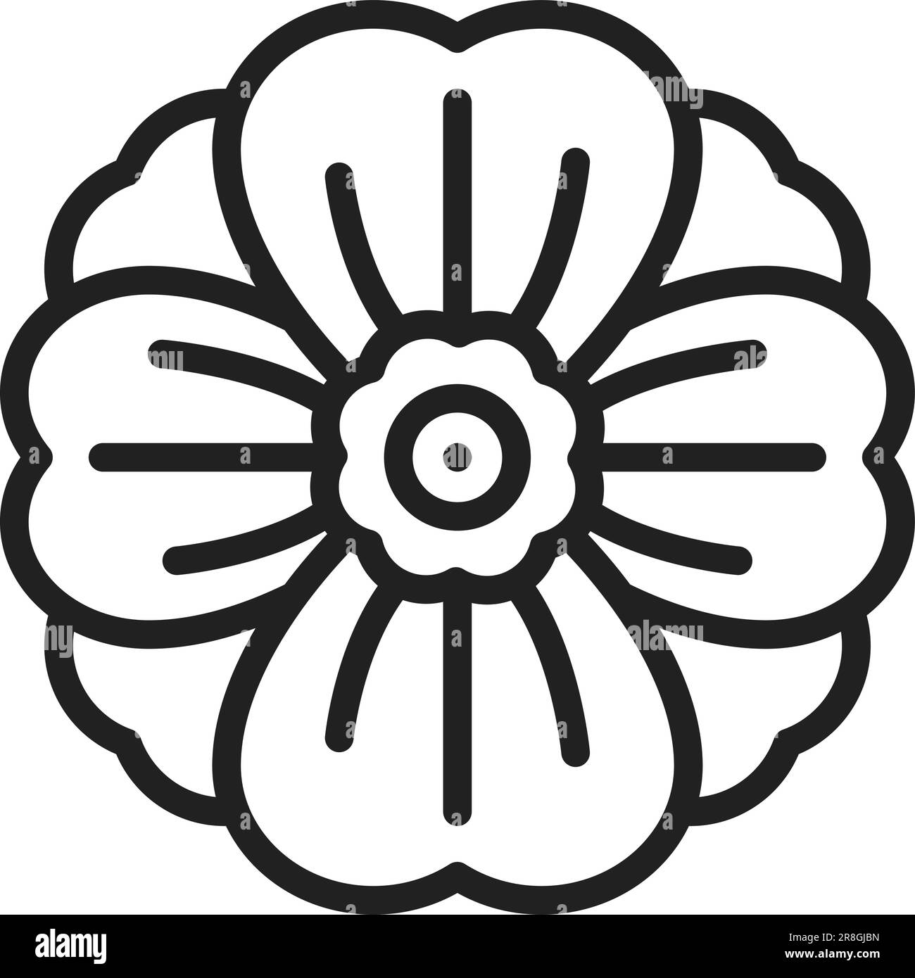 Marigold outline Black and White Stock Photos & Images - Alamy