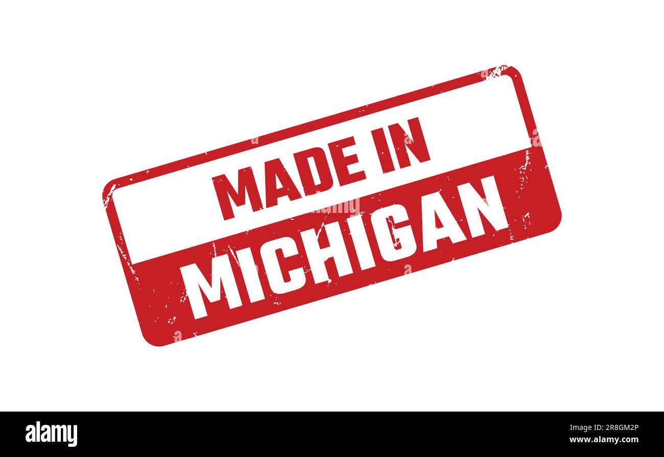 Made In Michigan Rubber Stamp Stock Vector Image & Art - Alamy