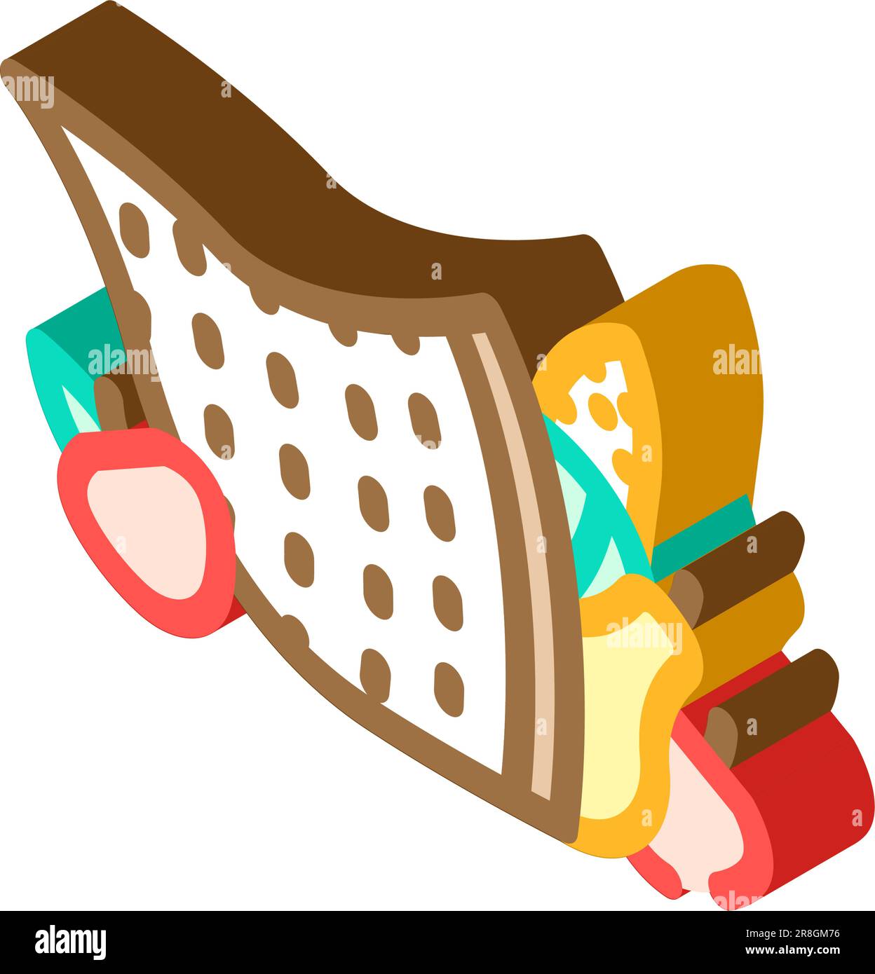 harvest cornucopia autumn season isometric icon vector illustration ...