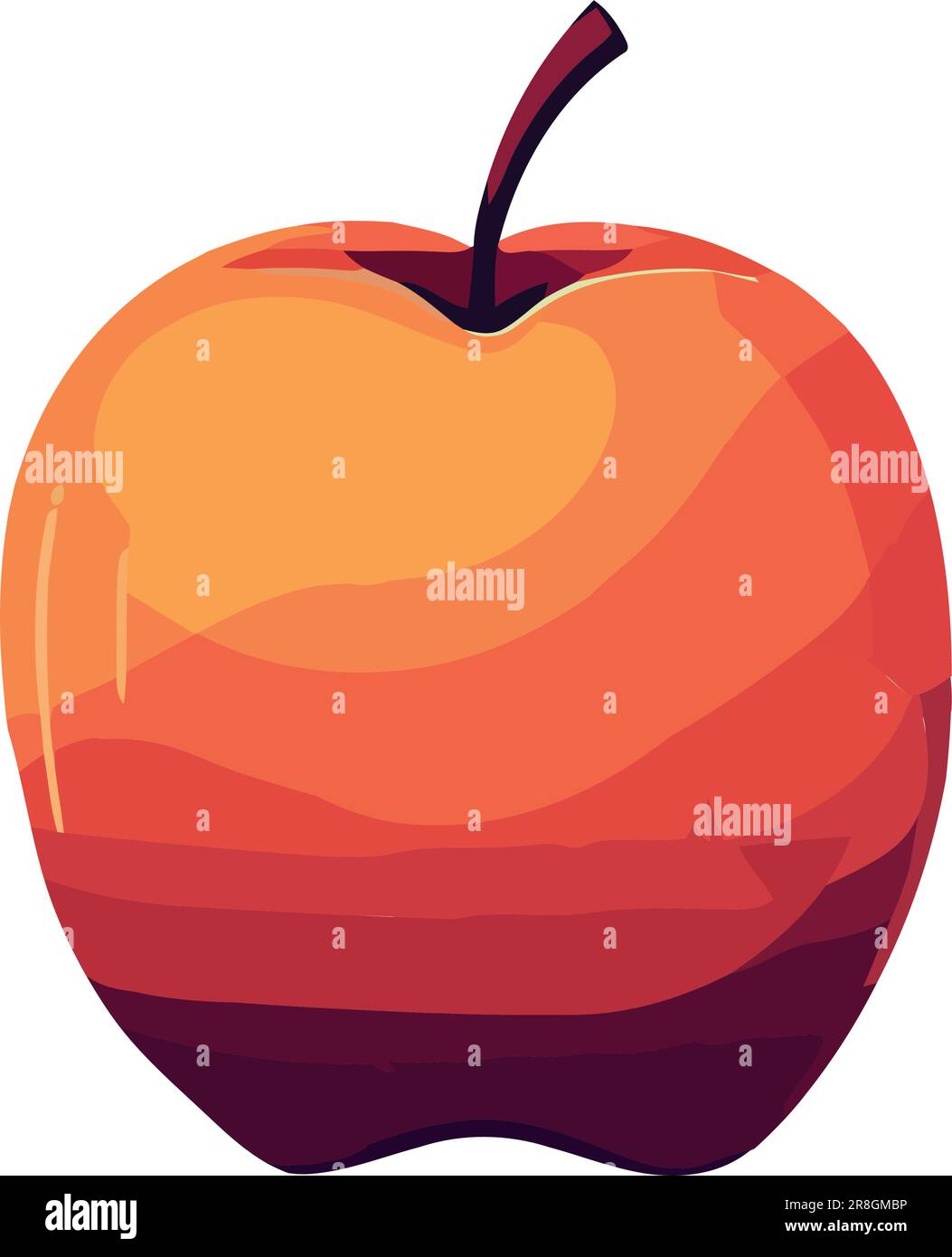 Juicy apple, a symbol of healthy eating Stock Vector Image & Art - Alamy